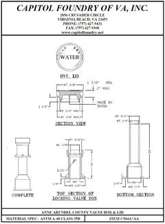 VALVE BOXES & CLEANOUTS - Capitol Foundry of VA, Inc.
