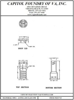VALVE BOXES & CLEANOUTS - Capitol Foundry of VA, Inc.