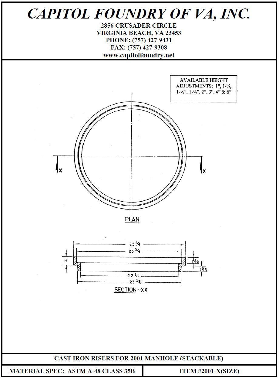 JUNCTON BOXES & MISC. - Capitol Foundry of VA, Inc.