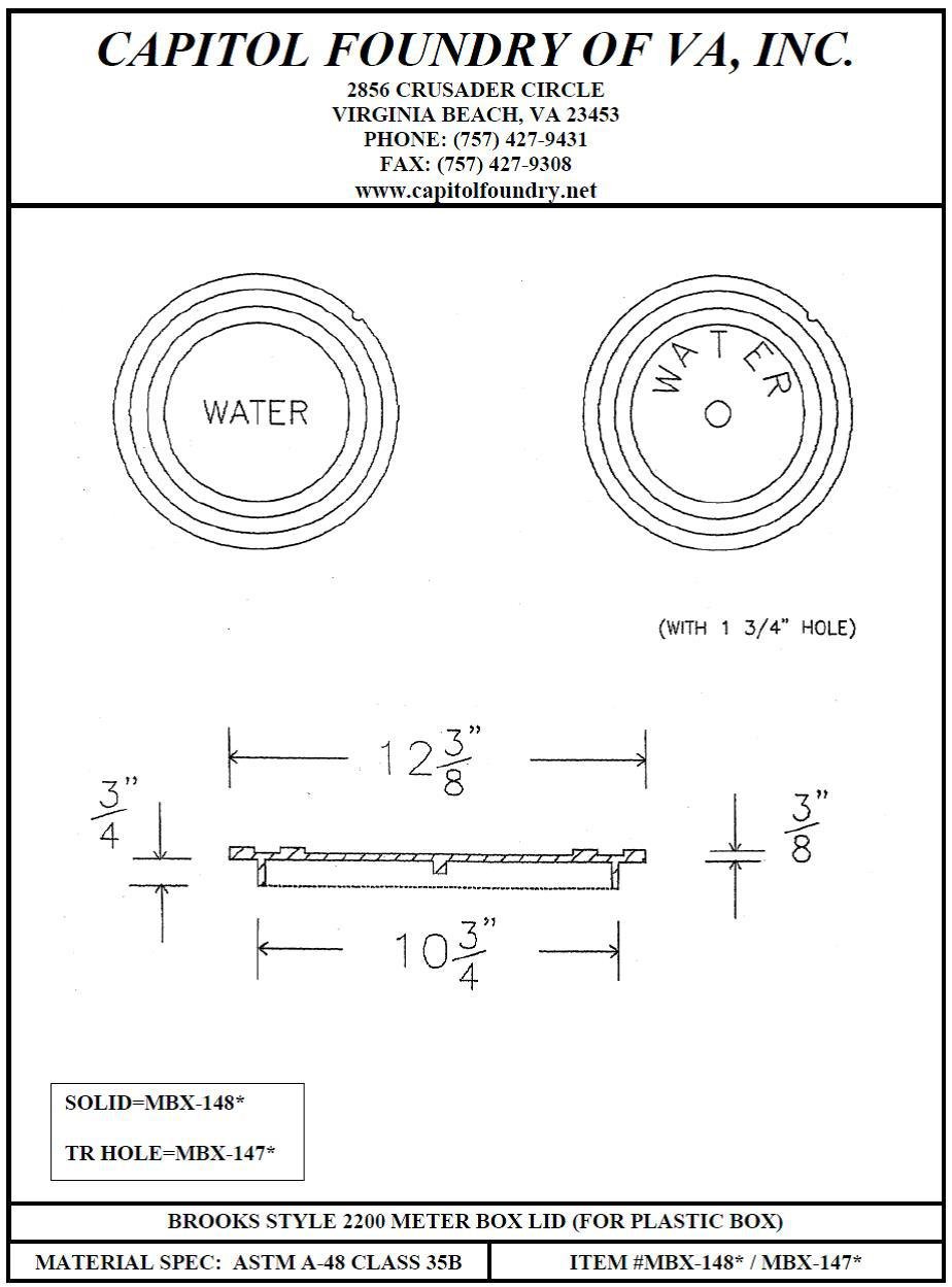 METER BOXES - Capitol Foundry of VA, Inc.