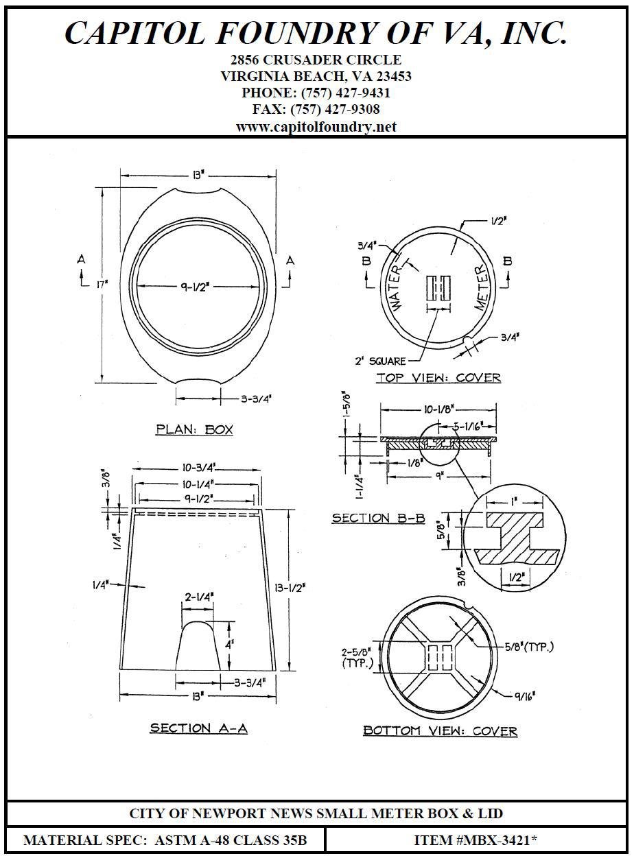 METER BOXES - Capitol Foundry of VA, Inc.