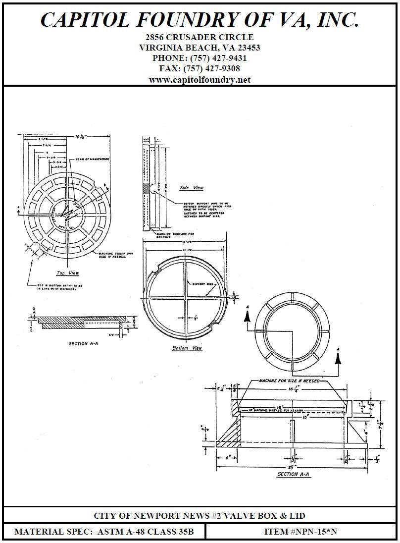 VALVE BOXES & CLEANOUTS - Capitol Foundry of VA, Inc.