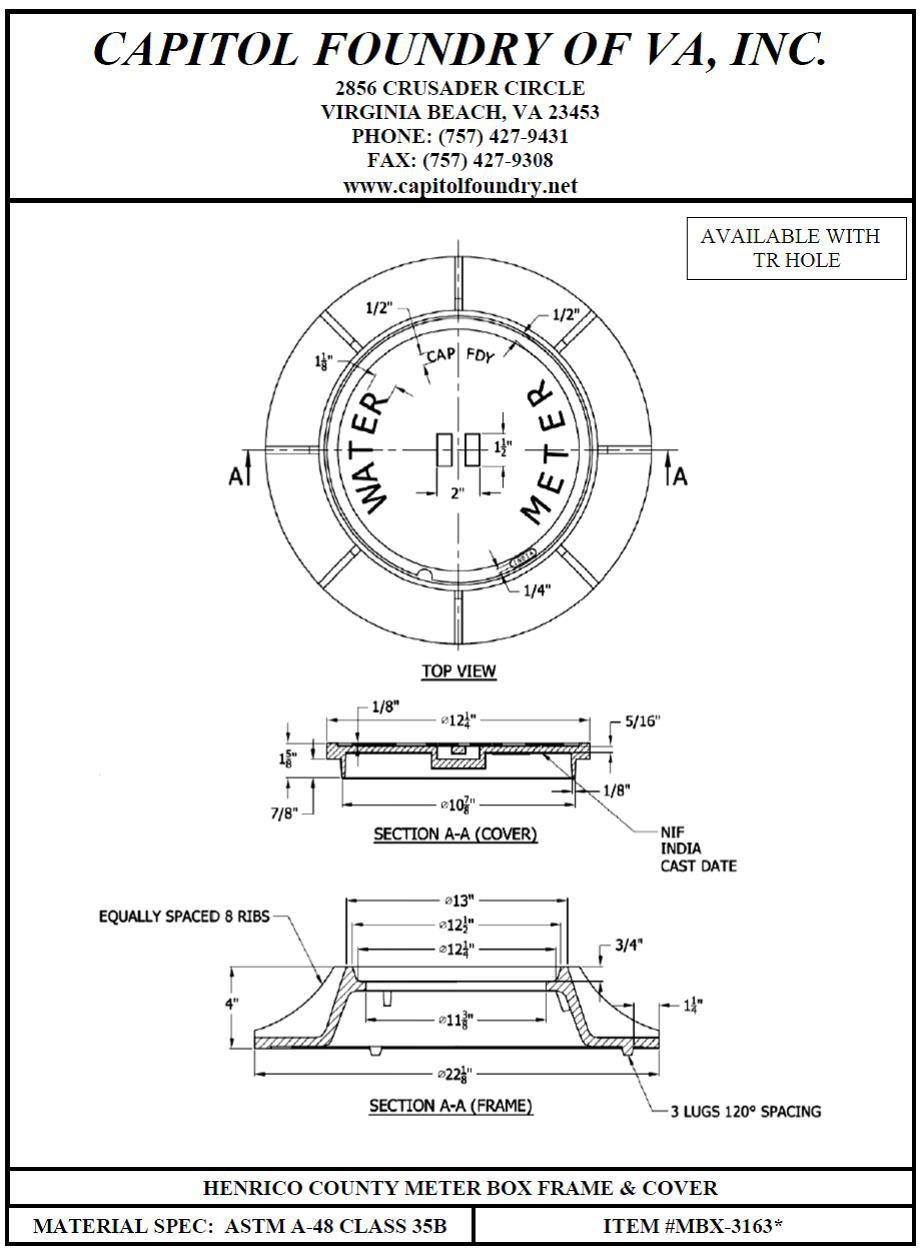 METER BOXES - Capitol Foundry of VA, Inc.