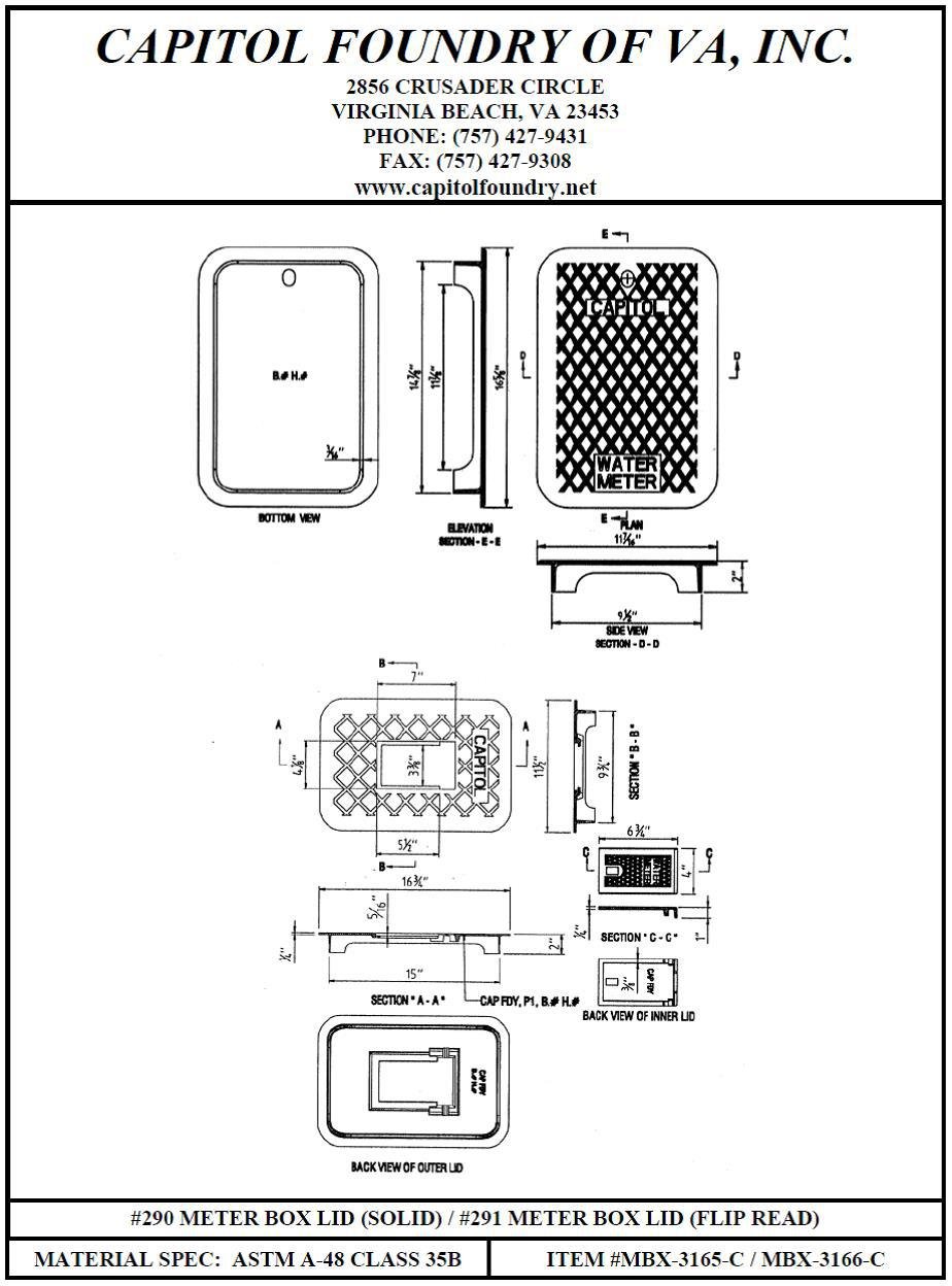 METER BOXES - Capitol Foundry of VA, Inc.