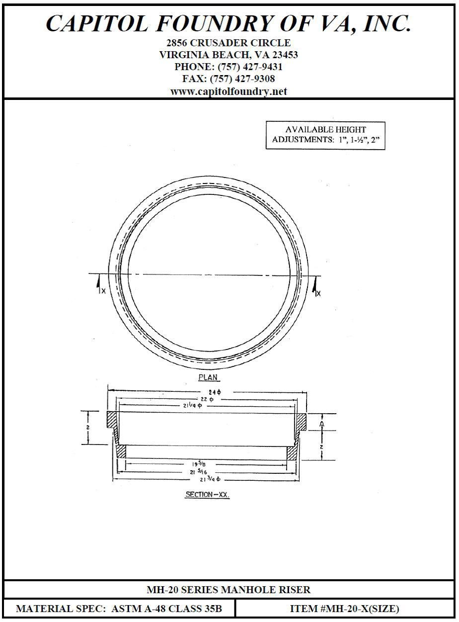 JUNCTON BOXES & MISC. - Capitol Foundry of VA, Inc.