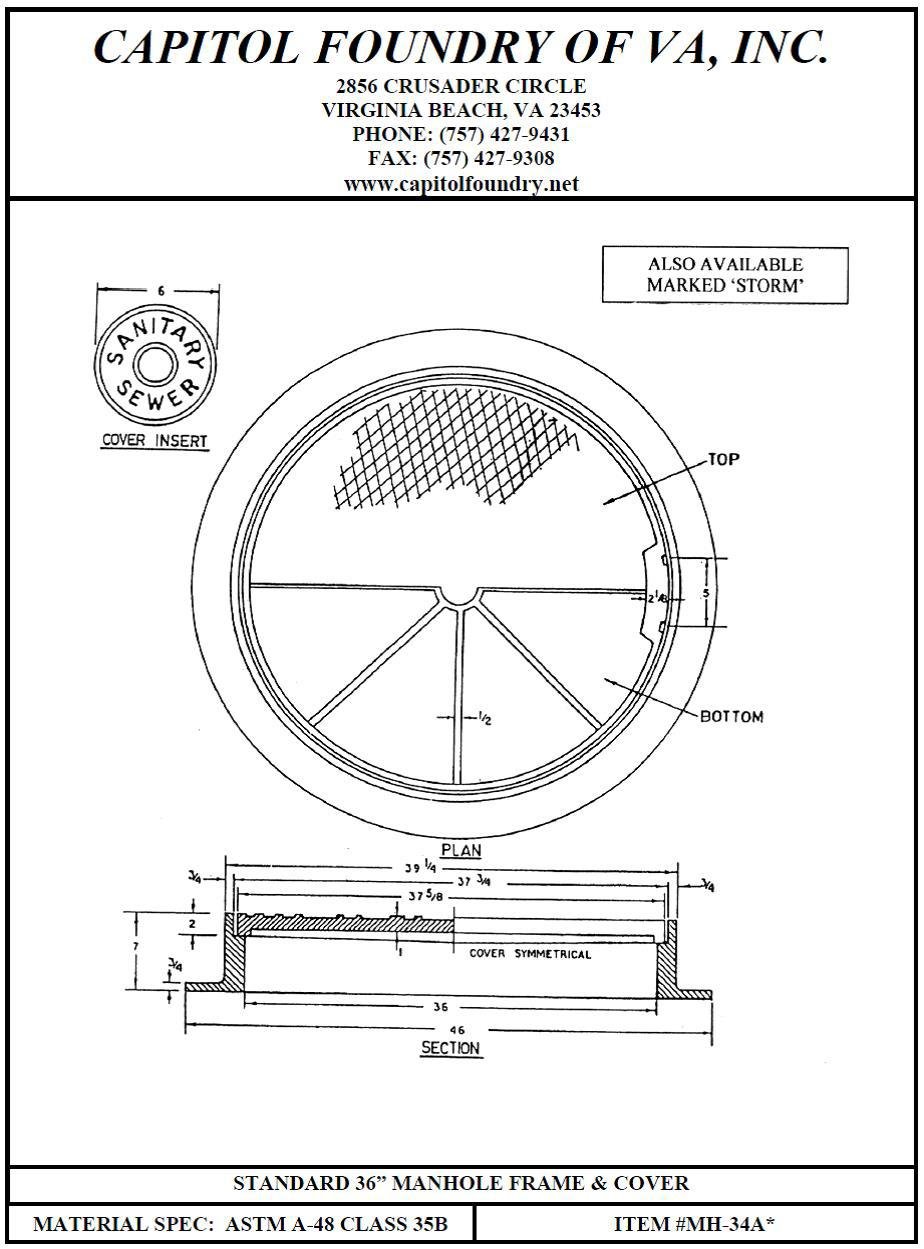 MANHOLES - Capitol Foundry of VA, Inc.