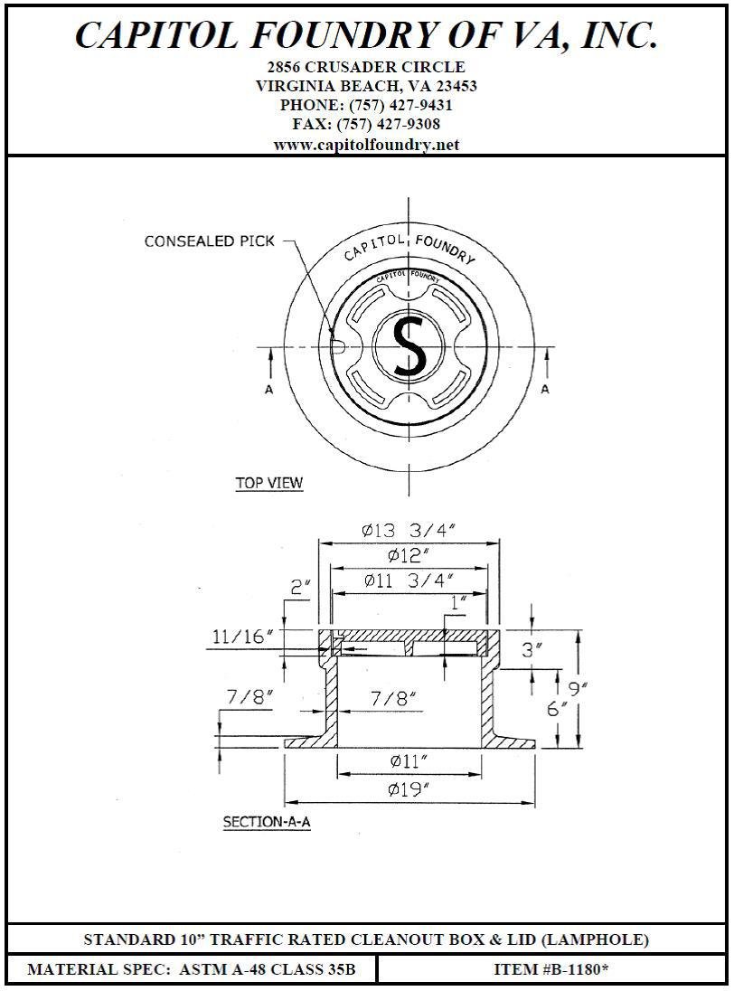 VALVE BOXES & CLEANOUTS - Capitol Foundry of VA, Inc.