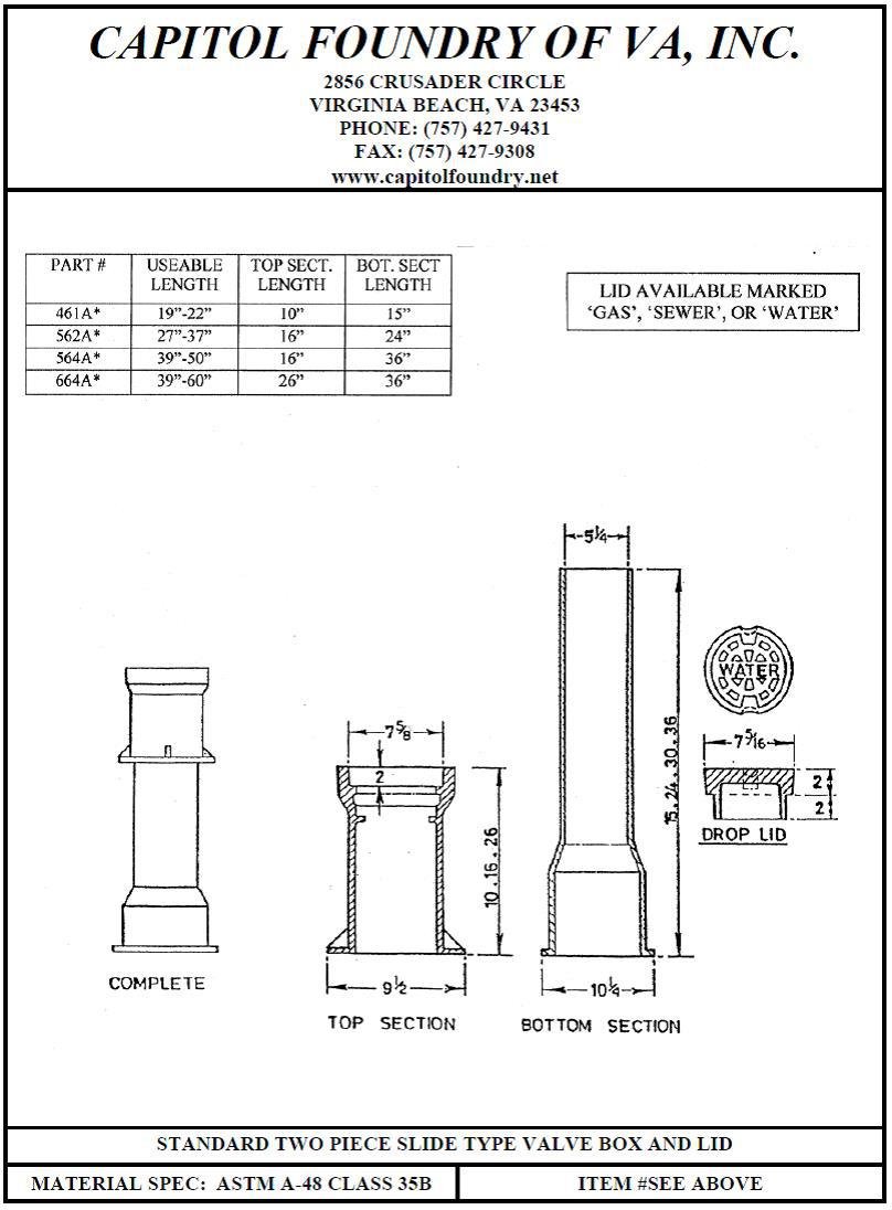VALVE BOXES & CLEANOUTS - Capitol Foundry of VA, Inc.