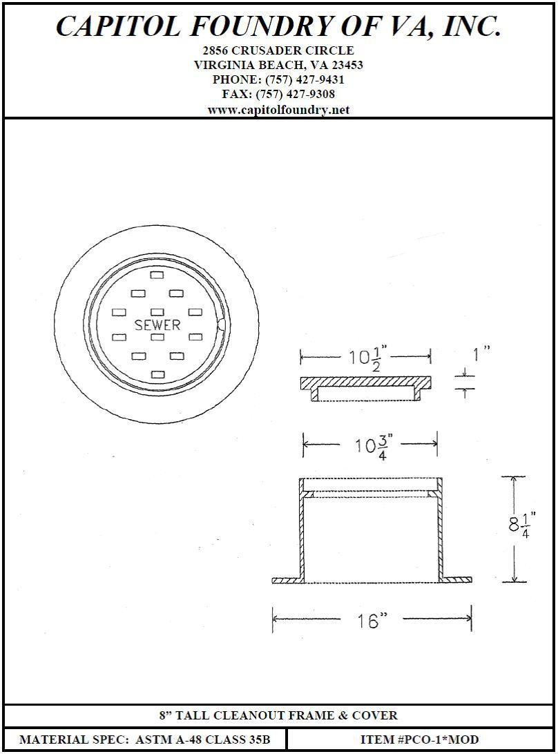 VALVE BOXES & CLEANOUTS - Capitol Foundry of VA, Inc.